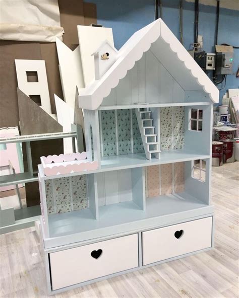 Кукольный домик стеллаж на 6 комнат с комодом 140х110х32 см в интернет магазине на Ярмарке