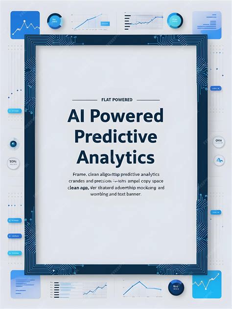 Flat Ai Powered Predictive Analytics Frame Concept As A Clean Border