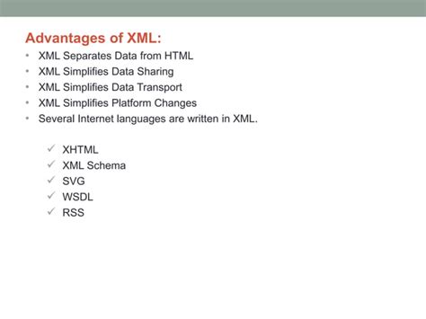 Xml Dtd And Xsd Overview Pptx Web Design And Html Internet