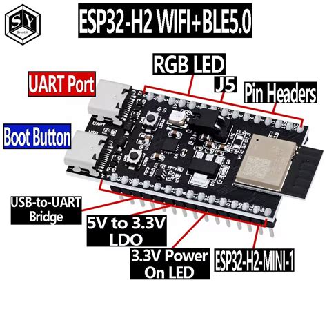 Esp32 H2 Devkitm Wifi Bluetooth H2 Series Thread Zigbee Ble Esp32 H2