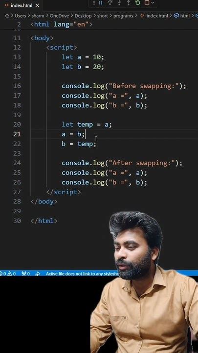 Swapping Of Two Numbers Shorts Youtubeshorts Trending Viral