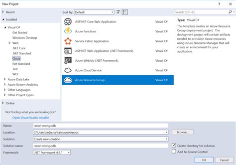 create azure cosmos databases programmatically using arm templates and