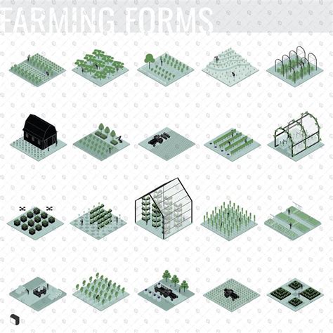 Axonometric Diagram Farming Forms In 2024 Diagram Architecture Architecture Concept Diagram