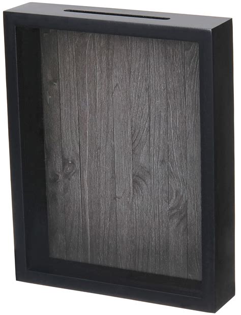 Buy Upstreet Top Loading Black Wood Frame Shadow Box Display Case For