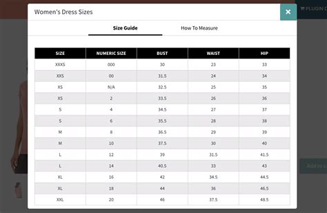 How To Change The Size Chart Content And Table View Help Center