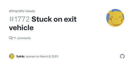 Stuck On Exit Vehicle Issue Altmp Altv Issues Github
