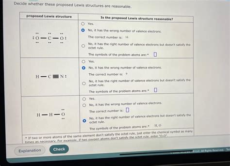 Solved Decide Whether These Proposed Lewis Structures Are