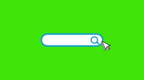 Search Bar Animation With Round Shape On Green Screen Blank Animated