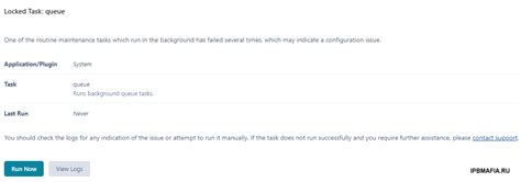 locked task queue Техническая поддержка invision community