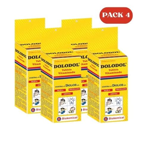 4 Pack Dolodol Vitaminado Display 80 Unidades C U Latin Shop Atl