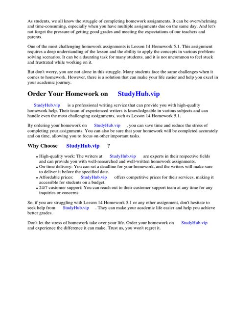 Lesson 14 Homework 5 1 Answer Key Pdf Multiplication Mathematics