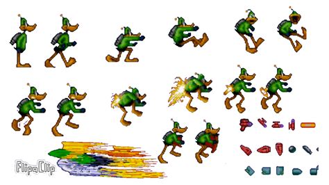 Duck Dodgers Daffy Sprite Sheet By Fictionfight87 On Deviantart