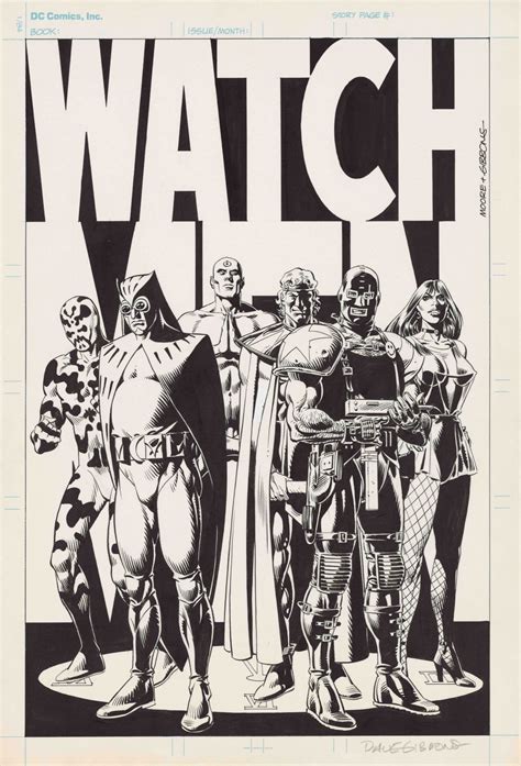 Gibbons, Dave - Watchmen, team prototype (1985), in Chris K.'s WATCHMEN ...