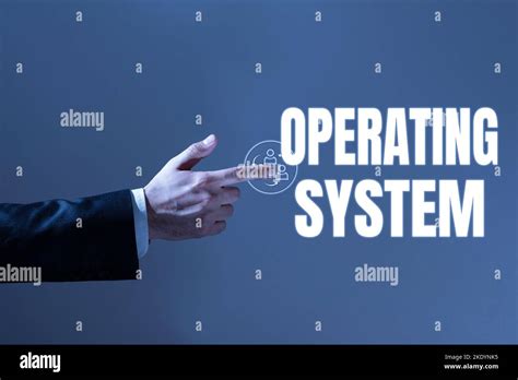 Hand Writing Sign Operating System Concept Meaning Software That