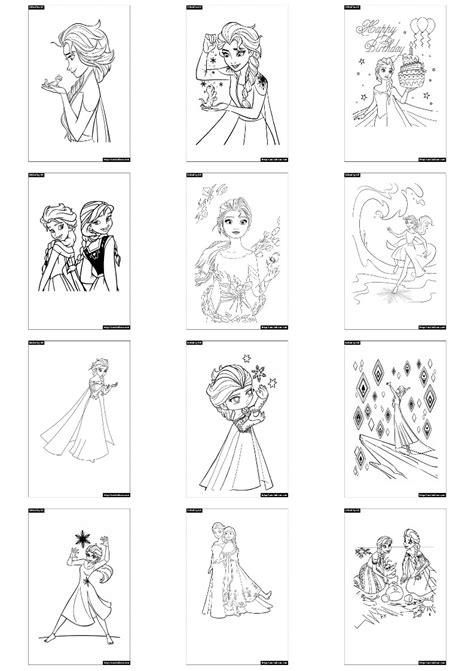 엘사 색칠공부 겨울왕국 무료 Pdf 도안