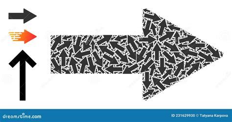 Recursion Arrow Direction Icon Itself Collage Stock Vector Illustration Of Collage Recursion