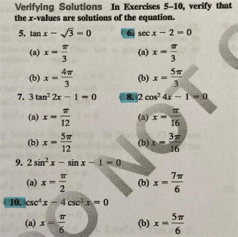 solved verifying solutions in exercises 5 10 verify that