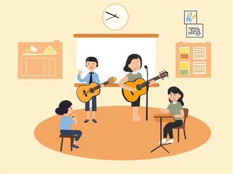 Premium Vector Harmonious Melodies Music Class Illustration Premium Vector Harmonious Melodies Music Class Illustration