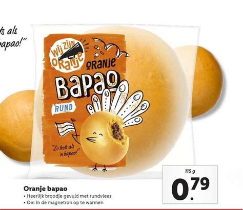 Oranje Bapao Aanbieding Bij Lidl