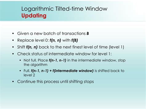 Ppt Mining Frequent Patterns In Data Streams At Multiple Time Granularities Powerpoint