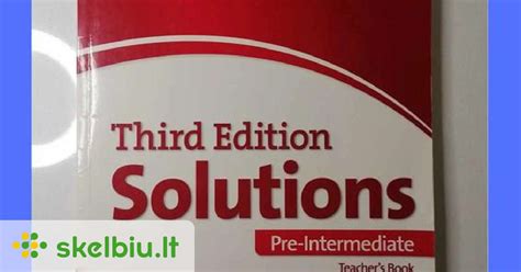 Solutions Pre Intermediate Skelbimai Skelbiult