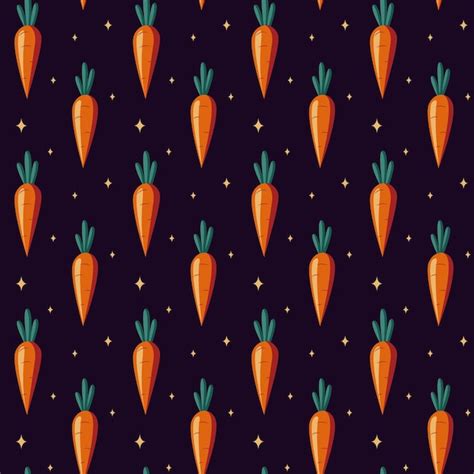 Premium Vector Seamless Vector Pattern With Carrots