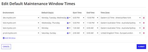 Kb 2248 How To Configure Default Maintenance Windows Appian Knowledge