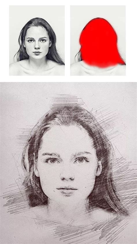 Photoshop超实用照片转素描画动作 哔哩哔哩