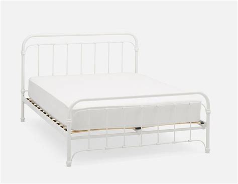 Structube Gwen Metal Queen Size Bed In White