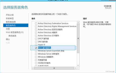 Windows上配置iis全过程添加角色和功能向导 Csdn博客