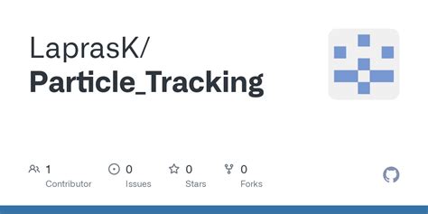 GitHub LaprasK Particle Tracking