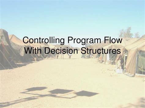 ppt controlling program flow with decision structures powerpoint
