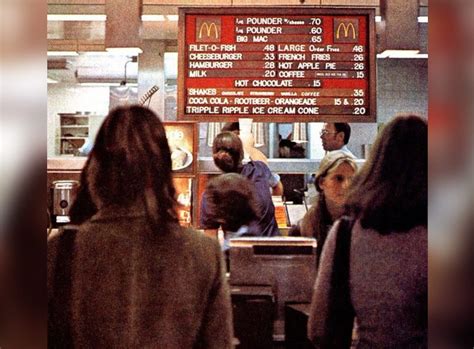 Mcdonalds Menu 1970 R70s 50 Off
