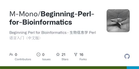 Beginning Perl For Bioinformaticsbeginning Perl For Bioinformatics A4
