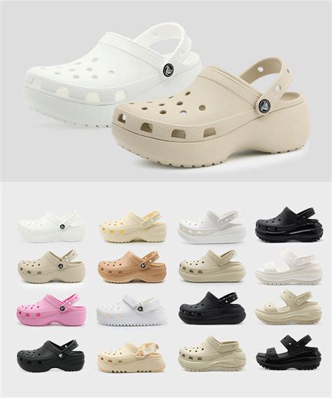 크록스 남녀공용 여성 플랫폼 크러쉬 하이커 샌들 여름신발 아쿠아슈즈 슬리퍼 통굽 키높이 19종택일 에이블리