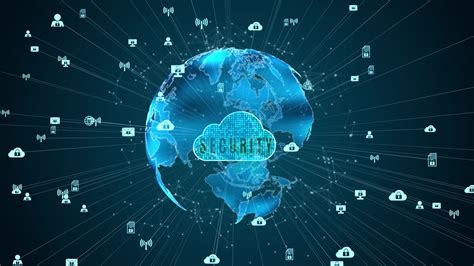 Secure Data Network Digital Cloud Computing Cyber Security Concept
