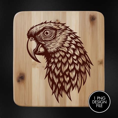 Parrot Cutting Board Png Svg Files Laser Engraving Files Laser