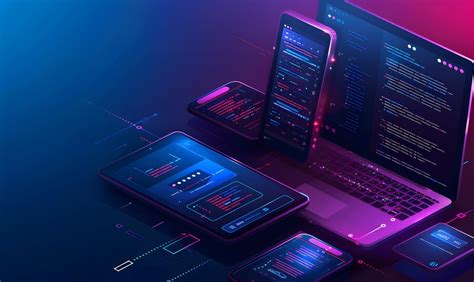 App Development With Coding And Web Design Data Technology Website