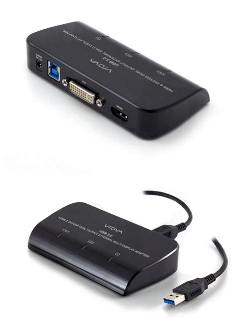 Buy Vrova Usb 3 0 To Dual Output External Multi Display Adapter [u32hddvvg] Pc Case Gear Australia