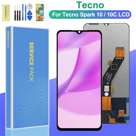 Original Tecno Spark 10 10c Lcd Display With Touch Screen Spark 10 5g Ki8 Digitizer Assembly