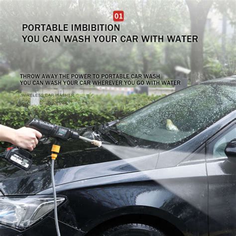 Cleaning Tools 24v Car Wash Gun Portable Car Wash Equipment With
