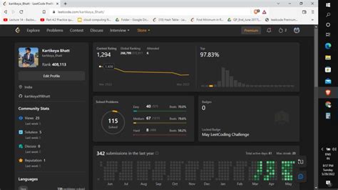 Kartikeya Bhatt On Linkedin This Is My Three Month Journey With Leetcode