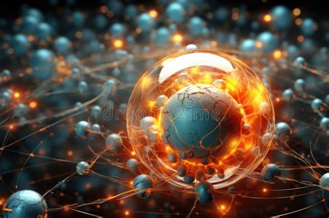 Abstract Network Connections With Glowing Nodes Stock Illustration Illustration Of Structure