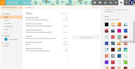 Change Theme In Outlook