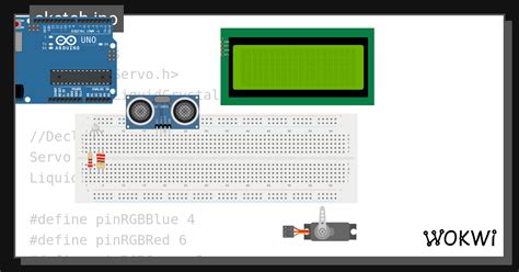 Pry 6 LCD RGB Servomotor HCR Wokwi ESP32 STM32 Arduino Simulator