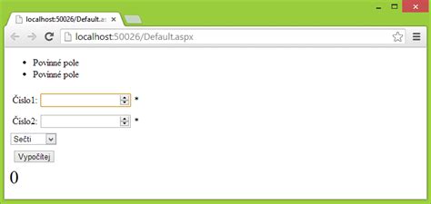 lekce 3 validace formulářů v asp