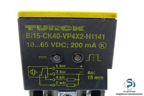 Turck Bi15 Ck40 Vp4x2 H1141 Inductive Sensor Platinum International