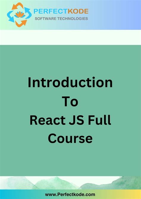 REACT JS FULL COURSE | PERFECTKODE | PDF