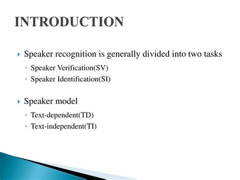 Ppt Text Independent Speaker Identification Using Gaussian Mixture