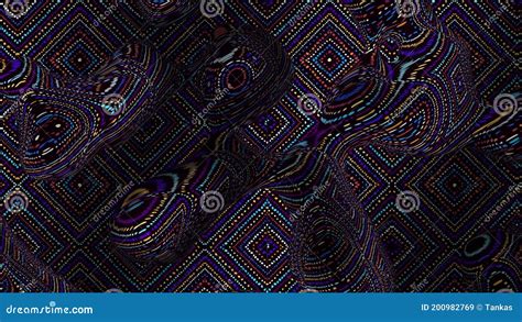 Psychedelic Moving Background Stock Video Video Of Lines Render 200982769